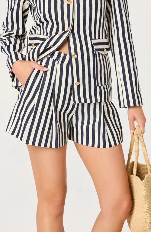 Astr The Label Preston Stripe Shorts