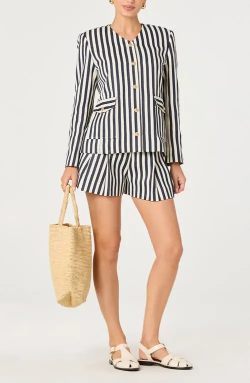 Astr The Label Preston Stripe Shorts