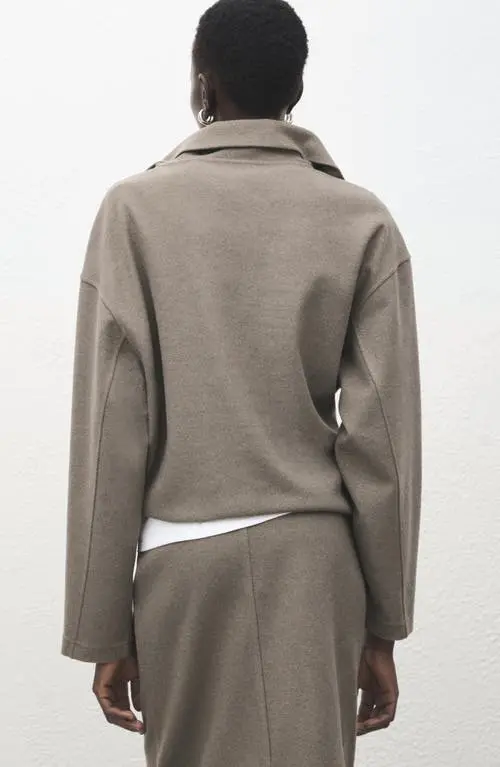 Mango Half Zip Turtleneck Sweatshirt