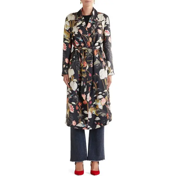 Etro Floral Print Silk Duster