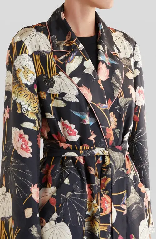Etro Floral Print Silk Duster
