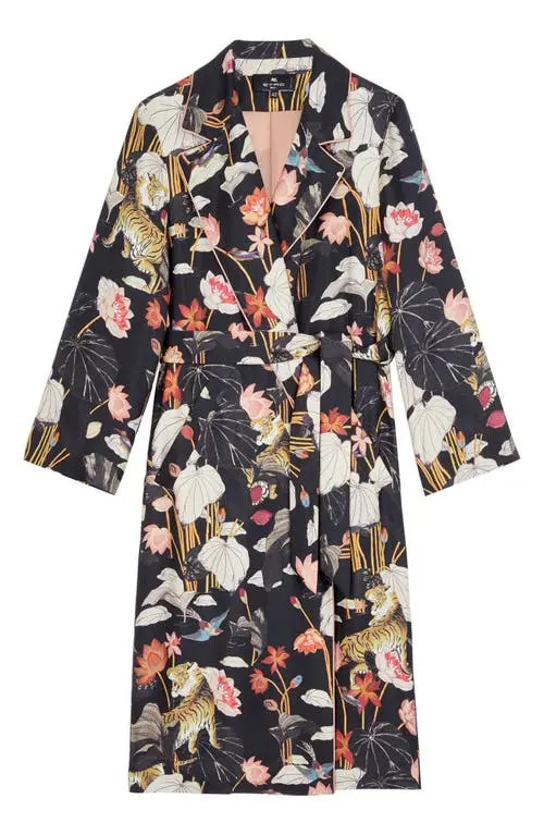 Etro Floral Print Silk Duster