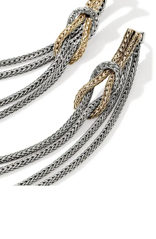 John Hardy Love Knot Drop Earrings - Silver
