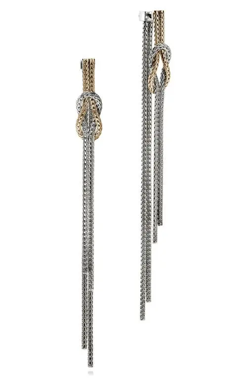 John Hardy Love Knot Drop Earrings - Silver