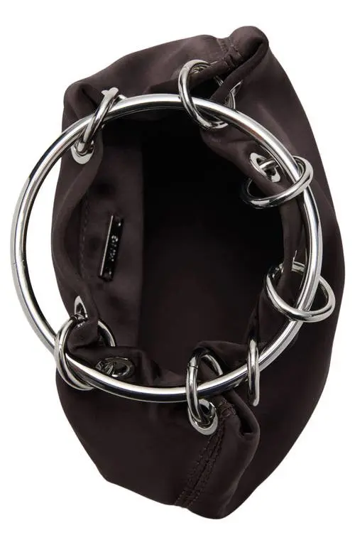 Mango Satin Top Handle Bag