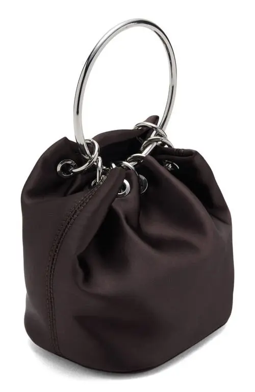 Mango Satin Top Handle Bag