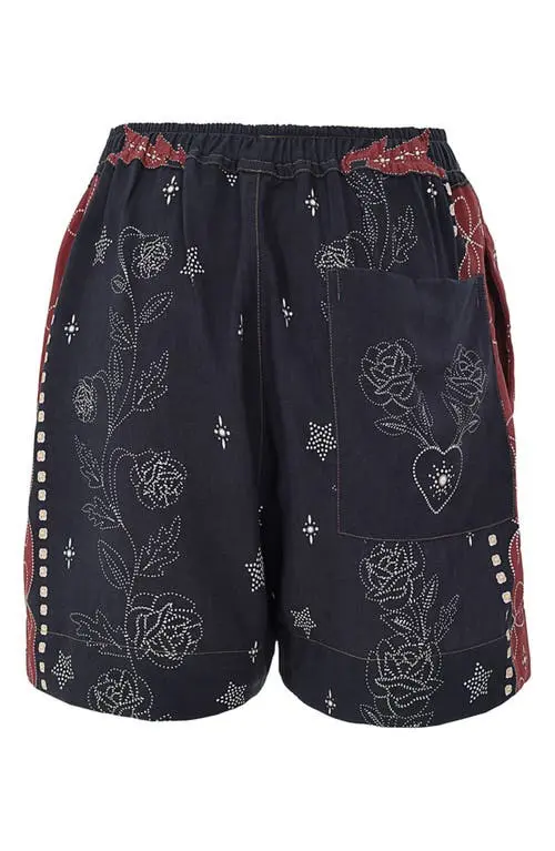 Agua Bendita Printed Cover-up Shorts