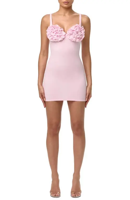 Naked Wardrobe Rose Mini Dress - Cotton Candy