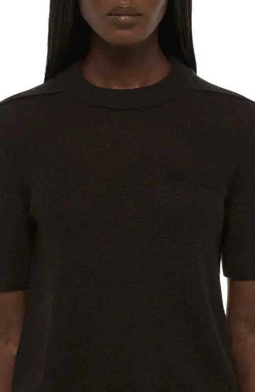 Helmut Lang Short Sleeve Merino Wool Sweater