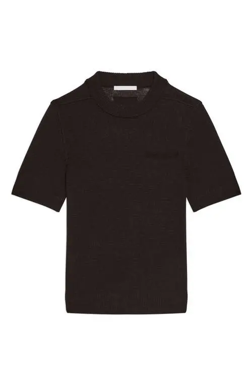 Helmut Lang Short Sleeve Merino Wool Sweater