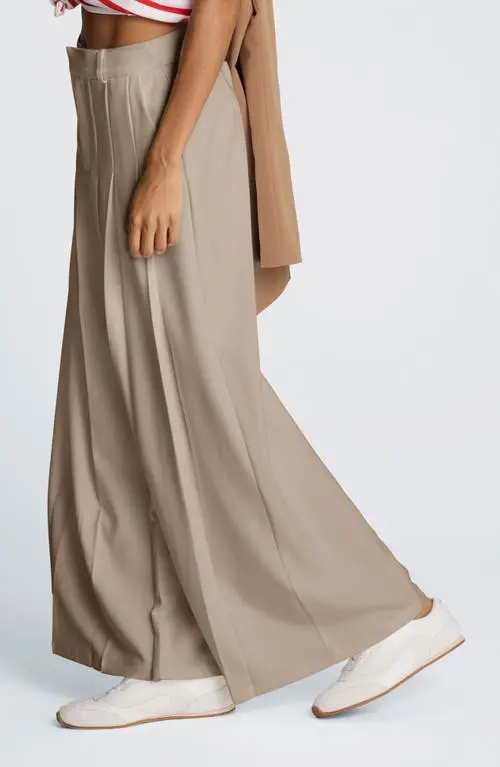 KENNETH COLE Pleated Stretch Maxi Skirt