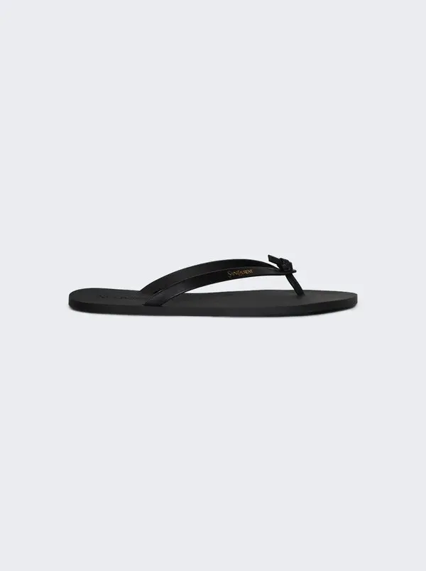 Saint Laurent Pool Flip Flop Sandals - Black