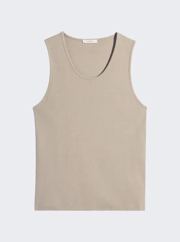 LEMAIRE Rib Tank Top Milk - Beige