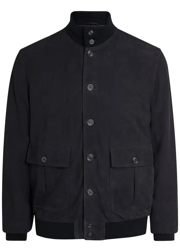 VALSTAR Ino Suede Jacket - Dark Blue