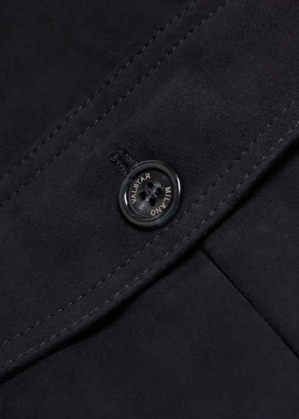 VALSTAR Ino Suede Jacket - Dark Blue