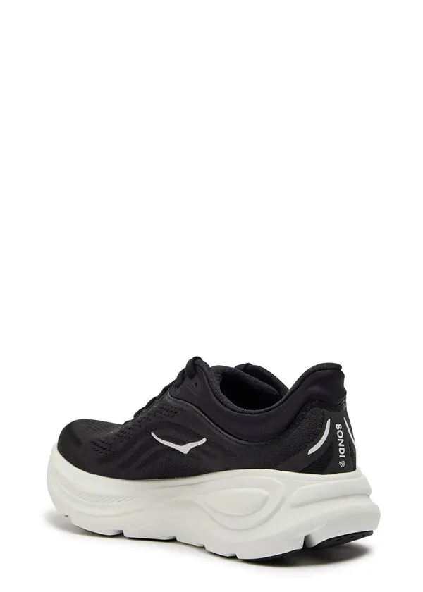 HOKA® Bondi 9 Mesh-knit Sneakers - Black