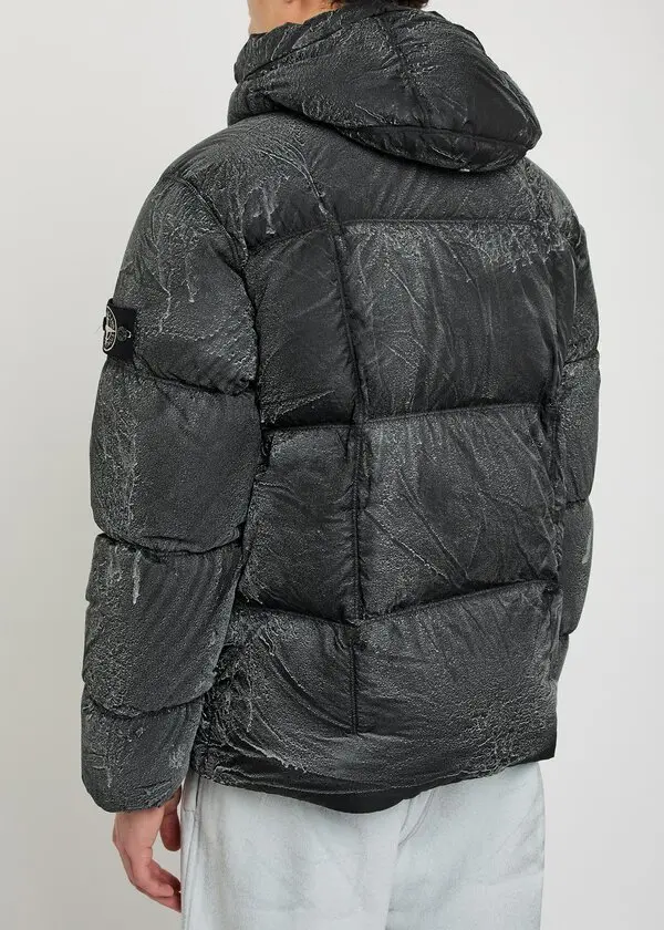 Stone Island Marbled-effect Padded Shell Jacket