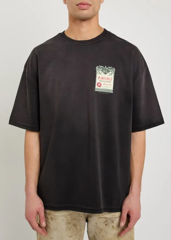 Amiri Hollywood Printed Cotton T-shirt