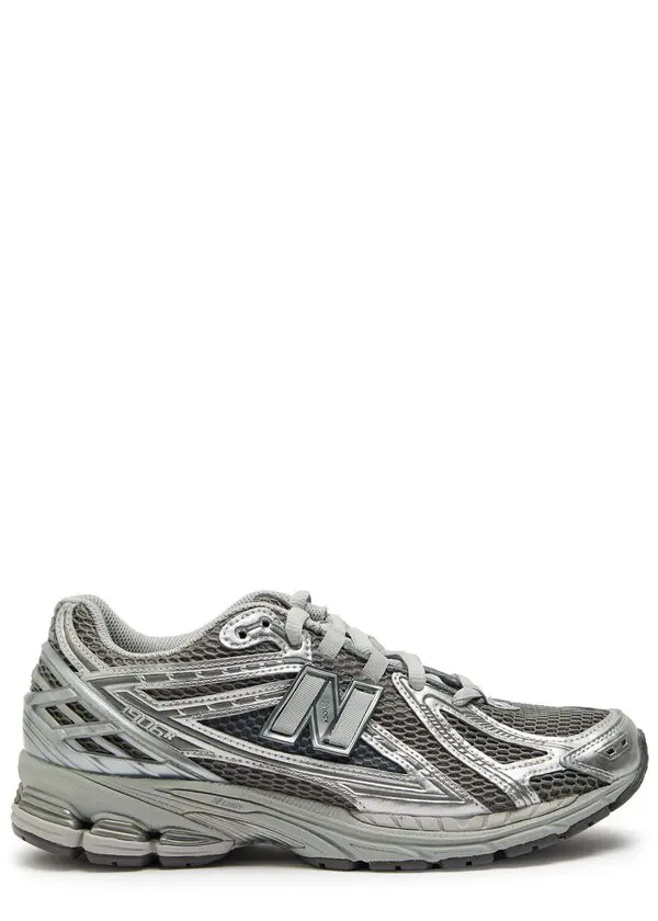 NEW BALANCE 1906r Panelled Metallic Mesh Sneakers - Grey