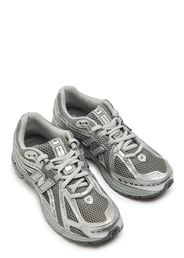 NEW BALANCE 1906r Panelled Metallic Mesh Sneakers - Grey