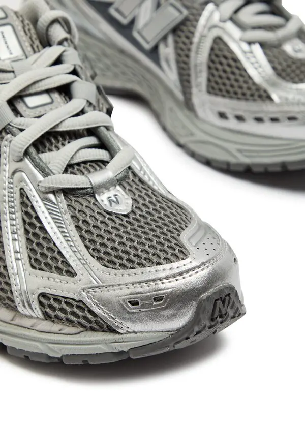 NEW BALANCE 1906r Panelled Metallic Mesh Sneakers - Grey