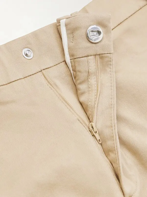 Nn07 Theo 1420 Tapered Organic Cotton-blend Twill Chinos - Neutrals