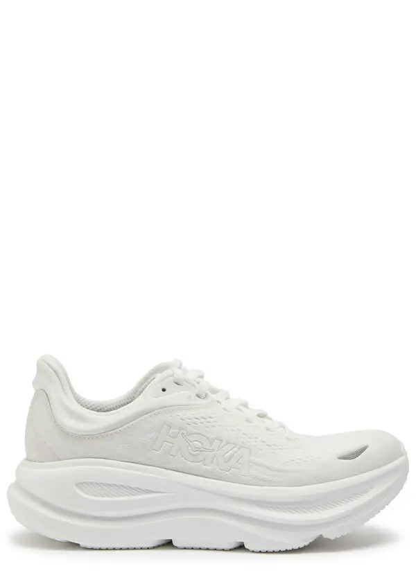 HOKA® Bondi 9 Mesh-knit Sneakers - White