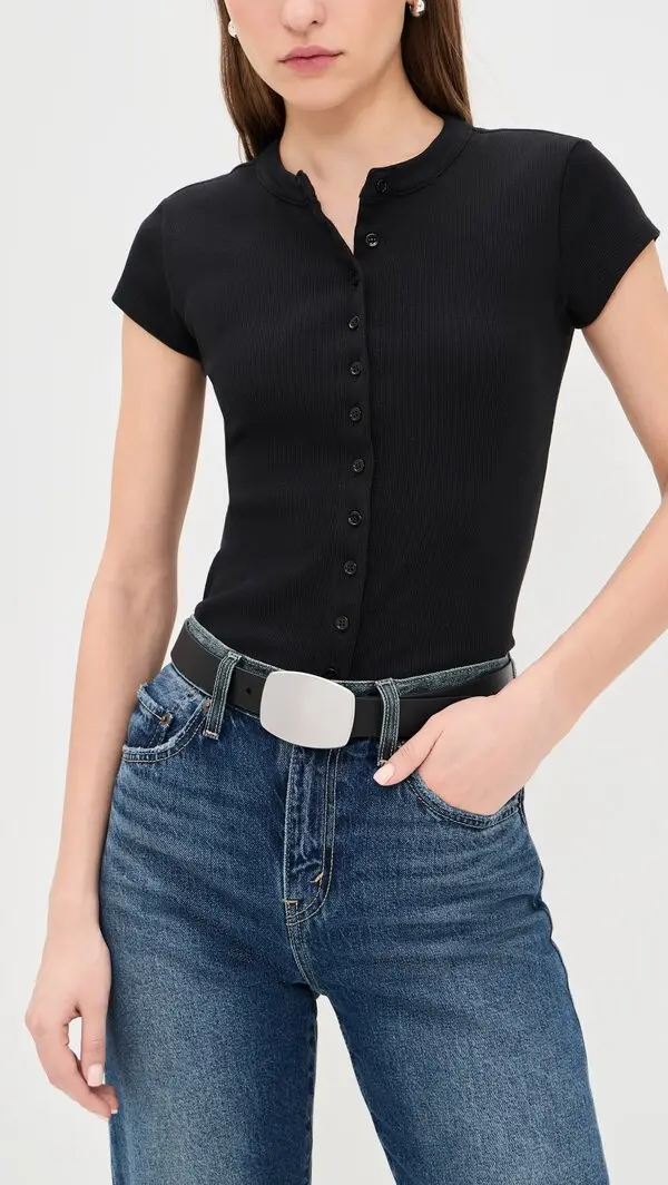 Rag & Bone Wyatt Leather Belt