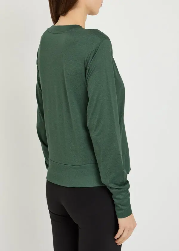 Vuori Daydream Crew-neck Stretch-jersey Top - Green