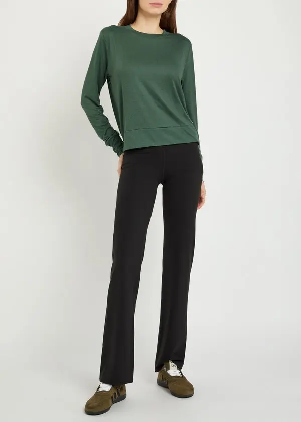 Vuori Daydream Crew-neck Stretch-jersey Top - Green