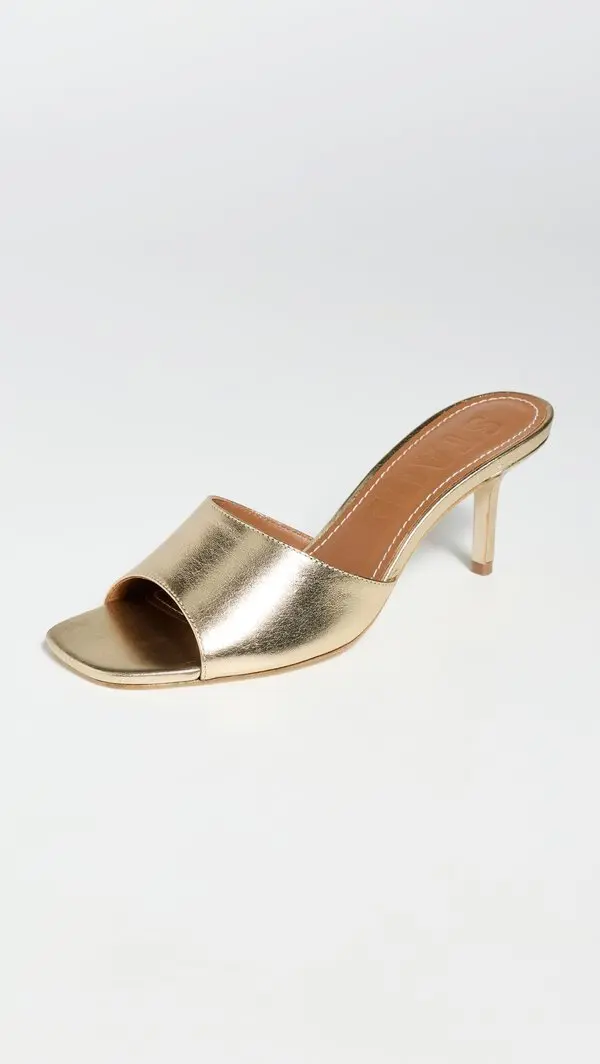 Staud Bea Mules - Gold