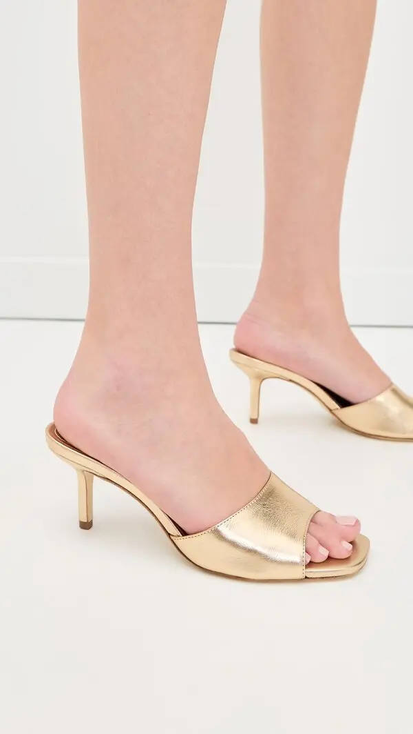 Staud Bea Mules - Gold