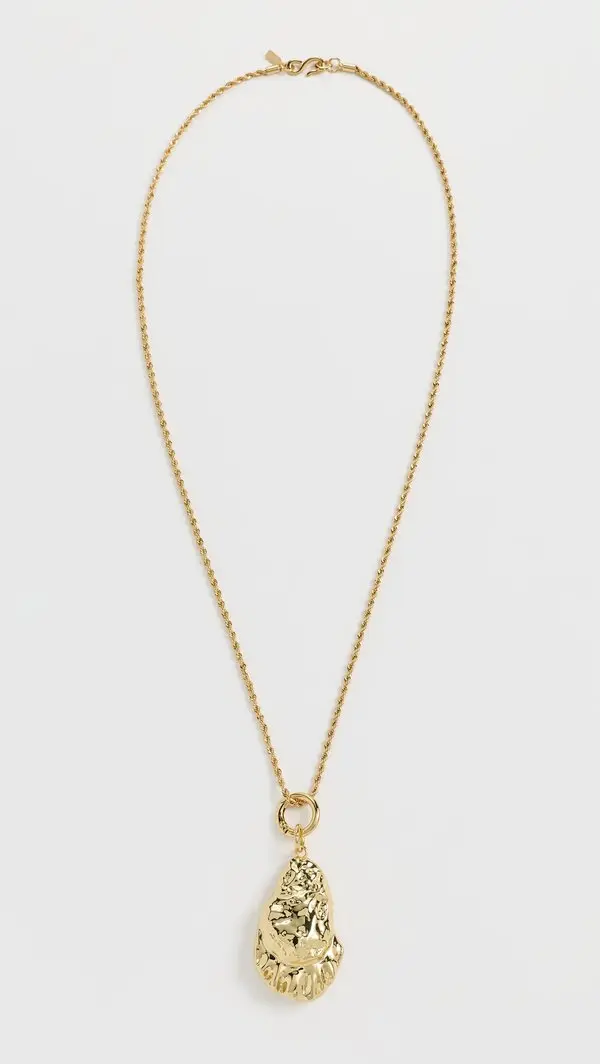 KENNETH JAY LANE Oyster Pendant Necklace