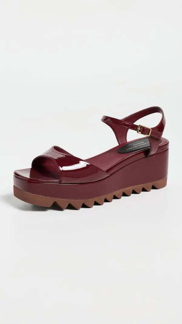 Stella McCartney Elyse Patent Alter Mat Sandals