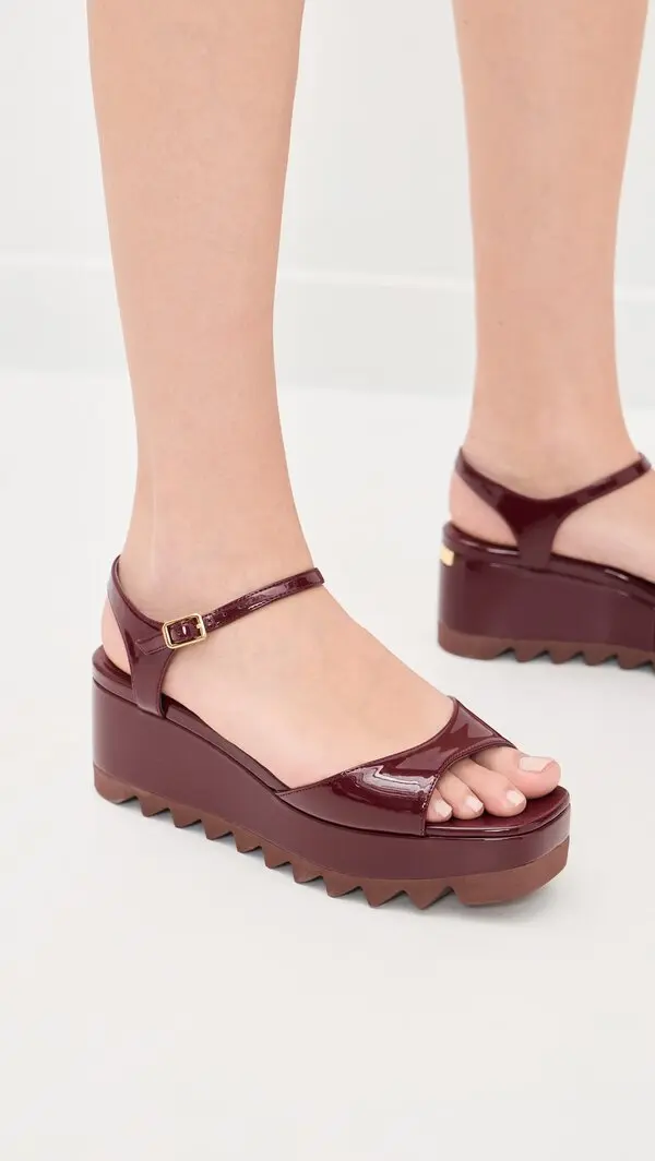 Stella McCartney Elyse Patent Alter Mat Sandals