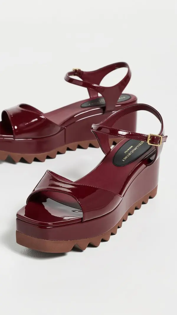 Stella McCartney Elyse Patent Alter Mat Sandals