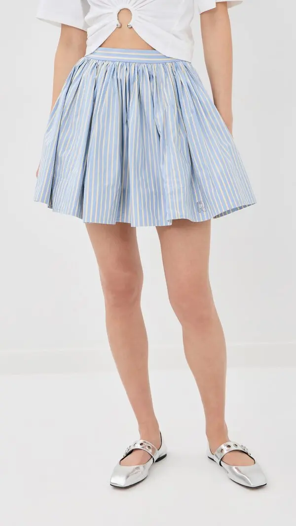 Rabanne Stripe Mini Skirt