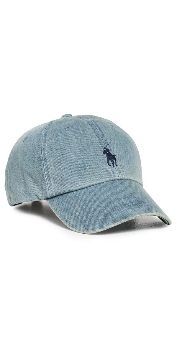 Polo Ralph Lauren Denim Woven Cap - Light Wash Denim