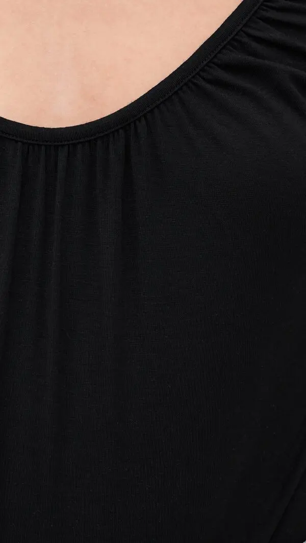 L'Agence Cassandra Long Sleeve Bodysuit - Black