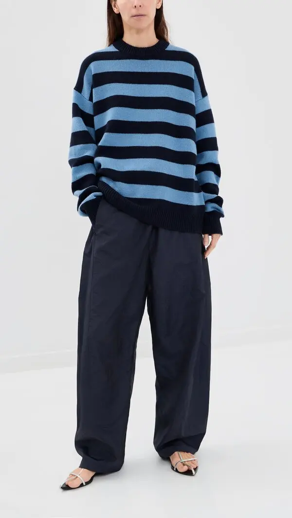 Tibi Winslow Petite Pants - Navy