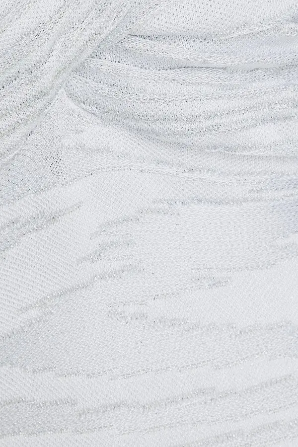 Missoni Metallic Crochet-knit Maxi Dress - Light Gray