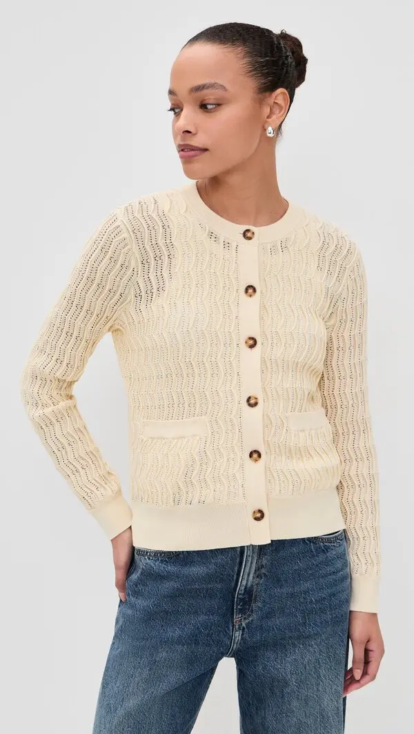 Rag & Bone Leslie Pointelle Cardigan