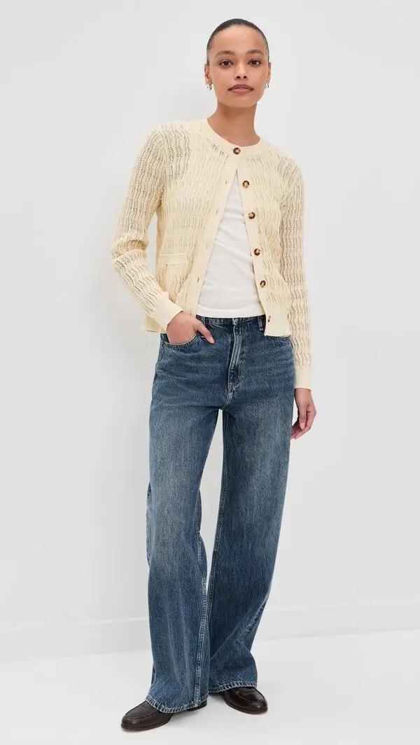 Rag & Bone Leslie Pointelle Cardigan