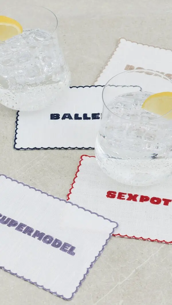 DEAR ANNABELLE Who's Who Cocktail Napkins Set