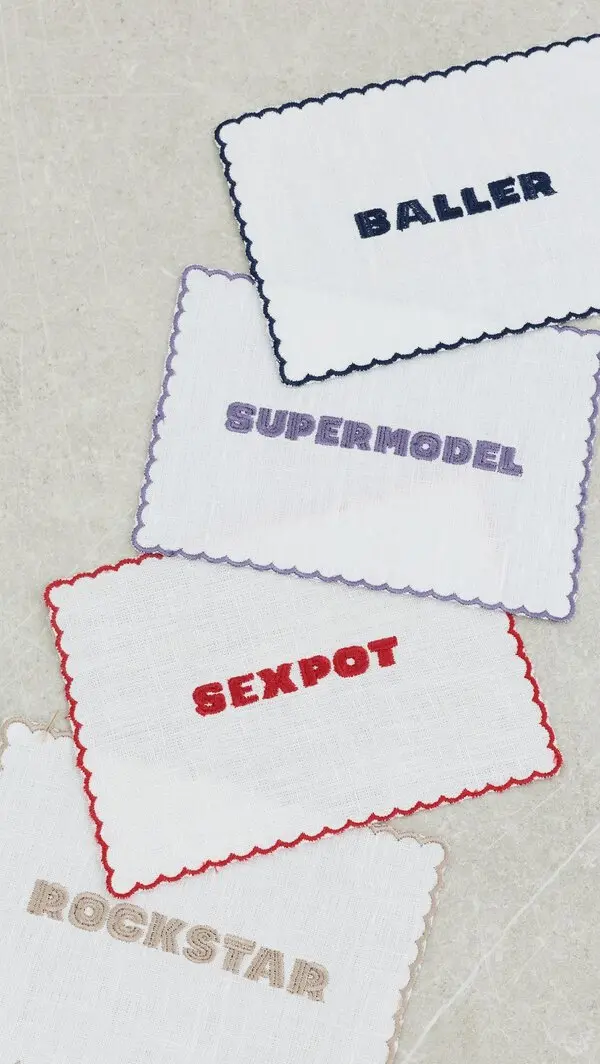 DEAR ANNABELLE Who's Who Cocktail Napkins Set