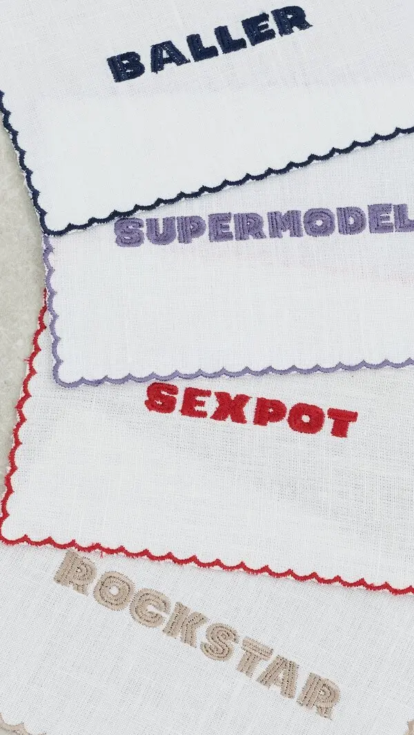 DEAR ANNABELLE Who's Who Cocktail Napkins Set