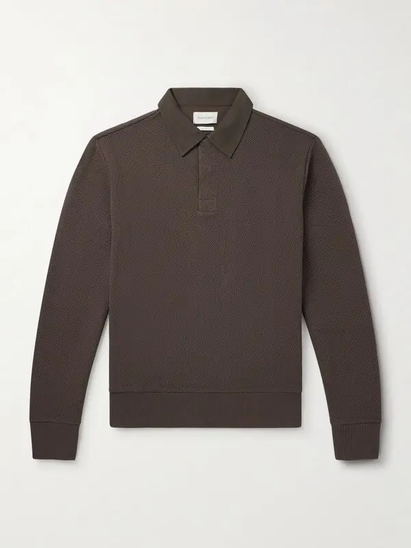 Oliver Peoples Organic Cotton-blend Polo Shirt