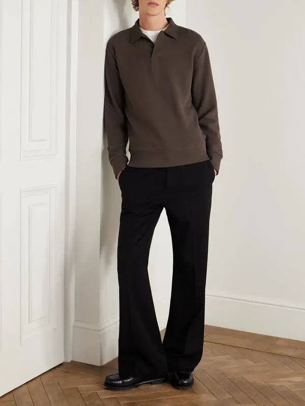 Oliver Peoples Organic Cotton-blend Polo Shirt
