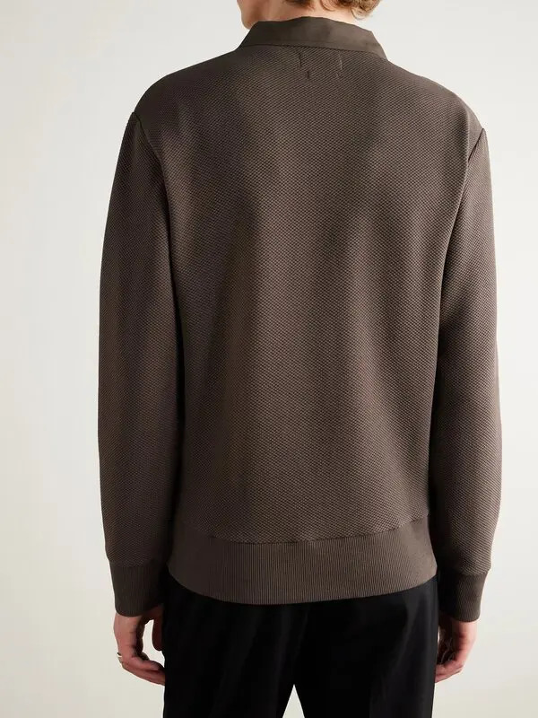 Oliver Peoples Organic Cotton-blend Polo Shirt