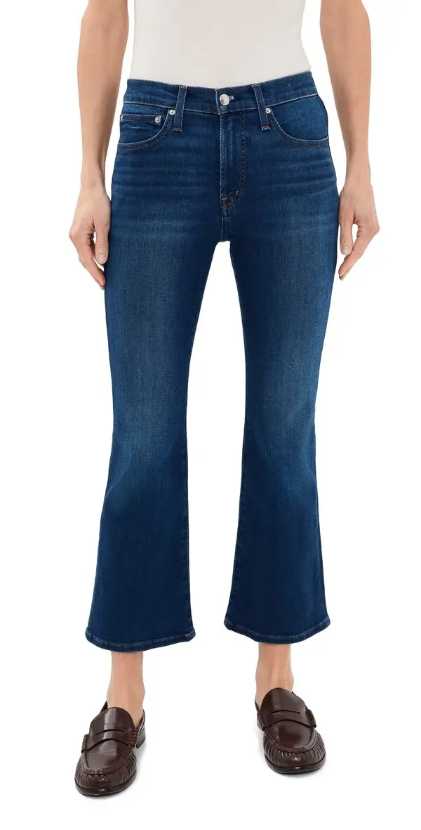 Madewell The Short Stretch Flare Crop Jeans